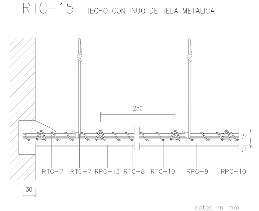 A Metal fabric continuous roof section detail dwg file A Metal fabric continuous roof section detail dwg file