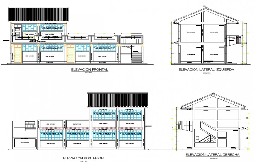 Building structure detail elevation 2d view CAD construction block ... Building structure detail elevation 2d view CAD construction block ...