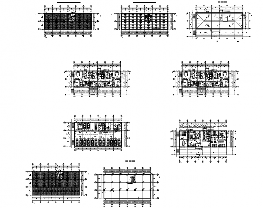 Building working plan and parking area detail 2d view autocad file Building working plan and parking area detail 2d view autocad file