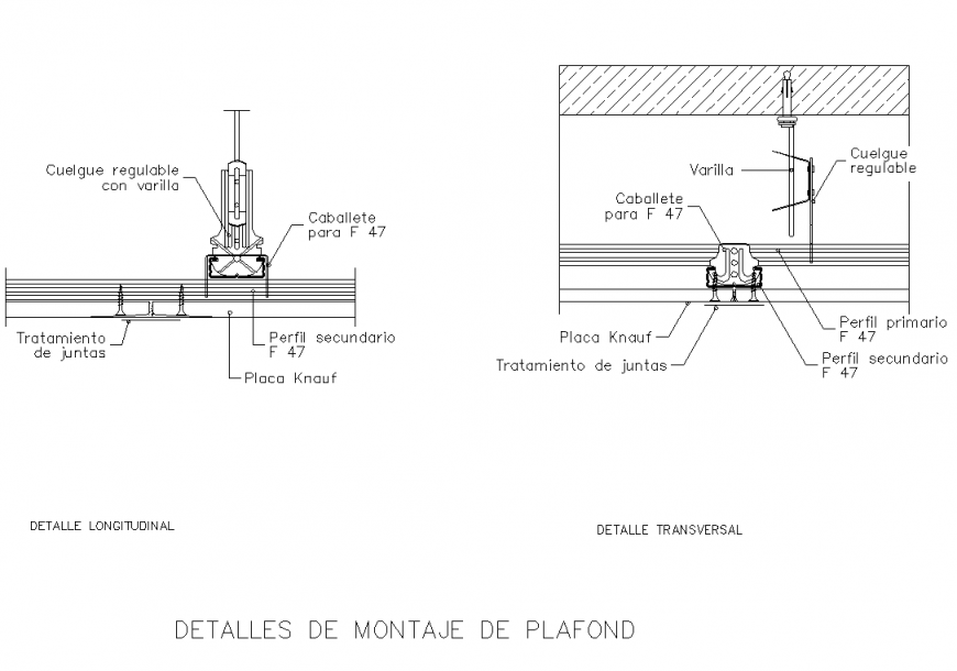 Ceiling light assembly section plan detail dwg file Ceiling light assembly section plan detail dwg file