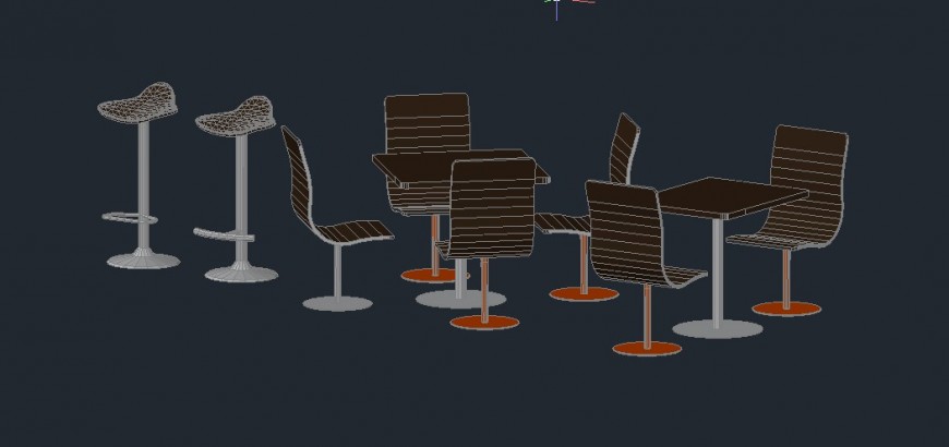 Creative multiple 3d chair blocks cad drawing details dwg file Creative multiple 3d chair blocks cad drawing details dwg file