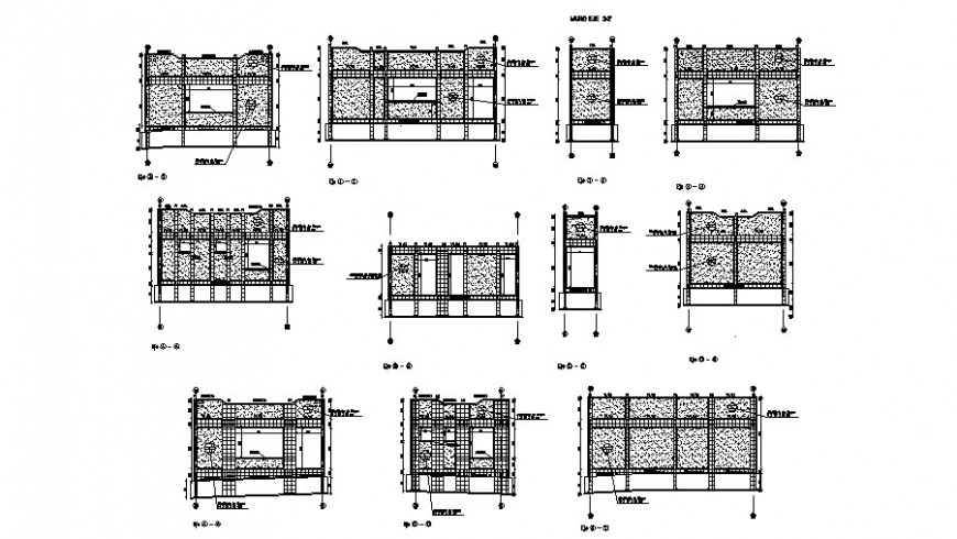 Cut constructive sectional details of residential house dwg file Cut constructive sectional details of residential house dwg file