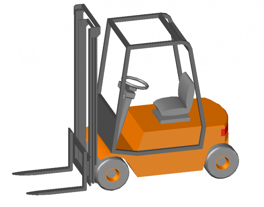 D forklift 3 d modal detail dwg file D forklift 3 d modal detail dwg file