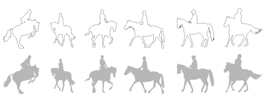 Detail horse ridding elevation 2d view layout autocad file Detail horse ridding elevation 2d view layout autocad file