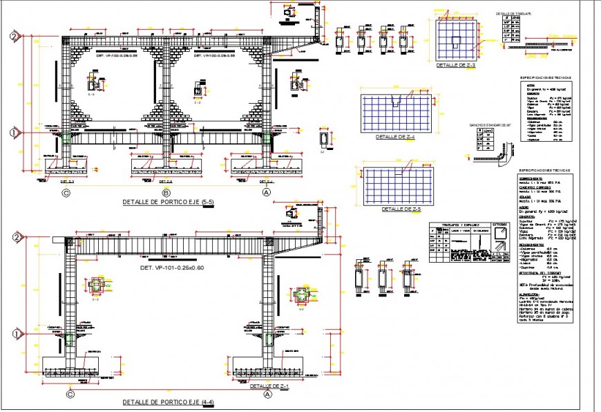 Detail of column and beam construction 2d view CAD structural block ...