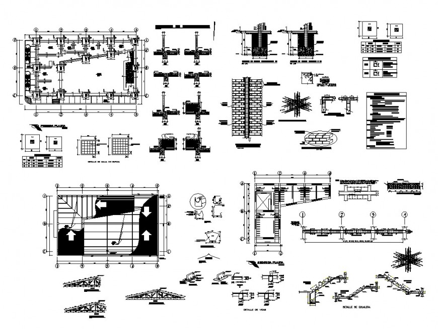 Different Constructive Structure 2d View Cad Block Layout File In Dwg 1117
