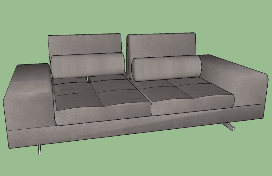 Dynamic modern sofa set 3d elevation block cad drawing details skp file Dynamic modern sofa set 3d elevation block cad drawing details skp file
