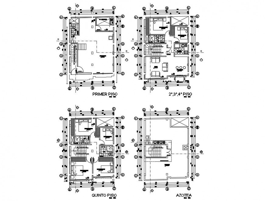 First, second, third terrace etc floor plan layout details of apartment ...