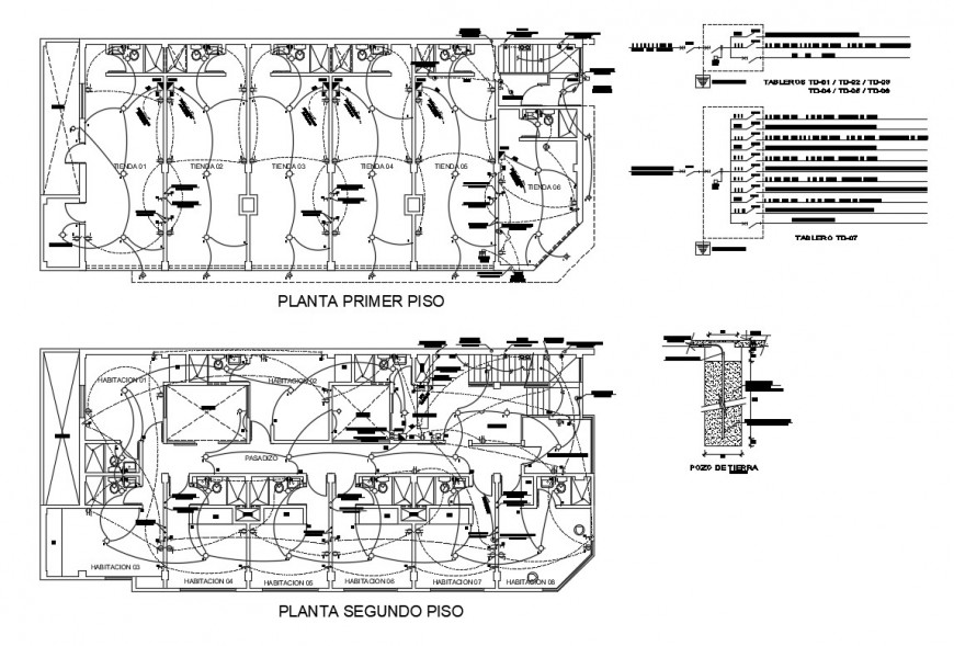 First and second floor electrical layout plan details of hotel floors ... First and second floor electrical layout plan details of hotel floors ...