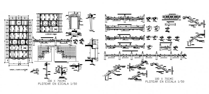 Foundation, beam schedule, staircase and constructive structure details ... Foundation, beam schedule, staircase and constructive structure details ...