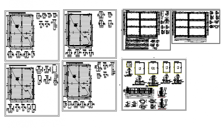 Foundation plan and several constructive structure details dwg file Foundation plan and several constructive structure details dwg file
