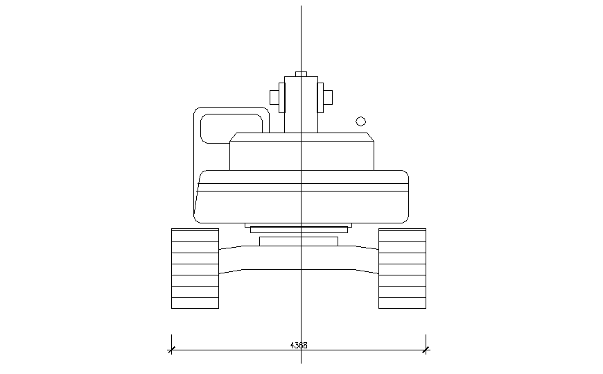 Front view elevation block details of membrane truck dwg file Front view elevation block details of membrane truck dwg file