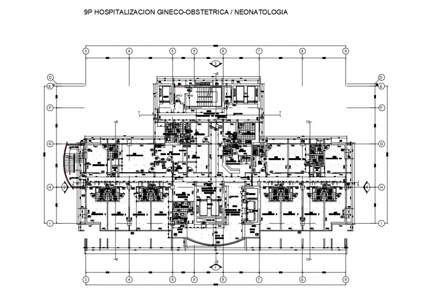 General hospital architecture layout plan cad drawing details dwg file General hospital architecture layout plan cad drawing details dwg file