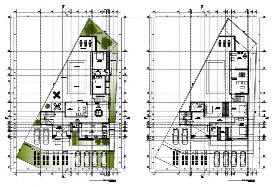 Ground floor architecture layout plan details of one family house dwg file Ground floor architecture layout plan details of one family house dwg file