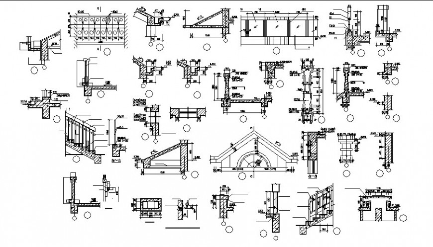 House staircases section and constructive structure details dwg file House staircases section and constructive structure details dwg file