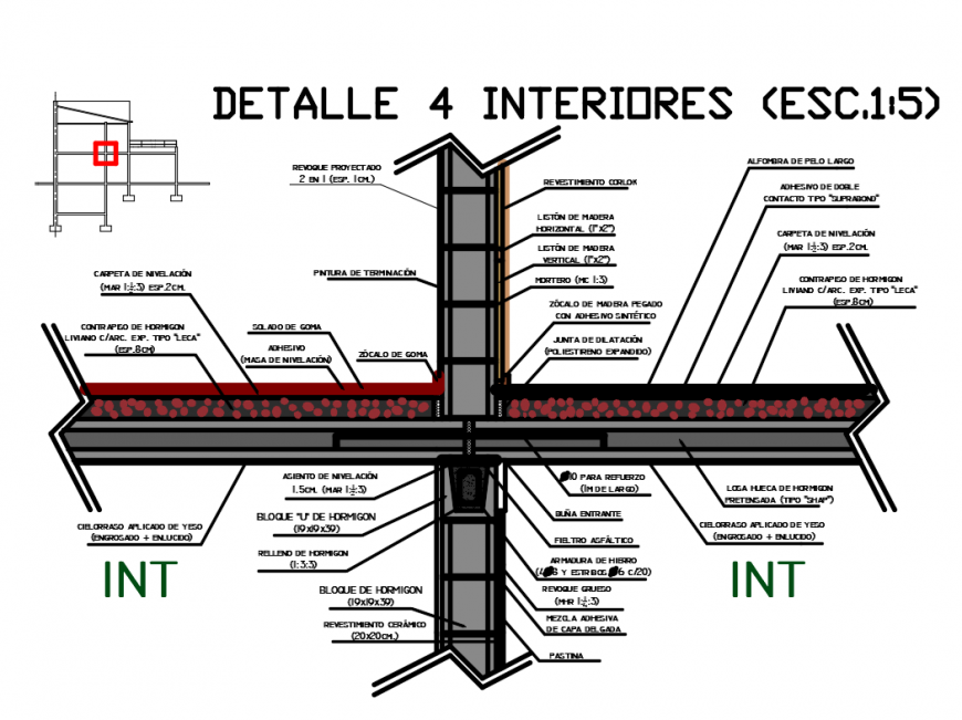 Interior structure several constructive cad drawing details dwg file Interior structure several constructive cad drawing details dwg file