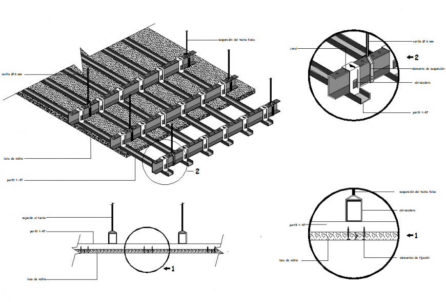 Isometric slab section plan layout file Isometric slab section plan layout file