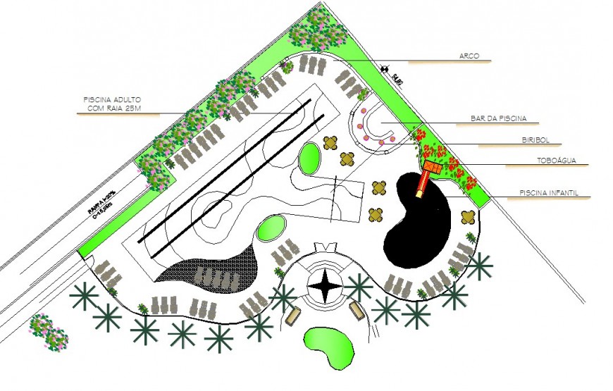 Landscaping layout plan drawing in dwg AutoCAD file. Landscaping layout plan drawing in dwg AutoCAD file.