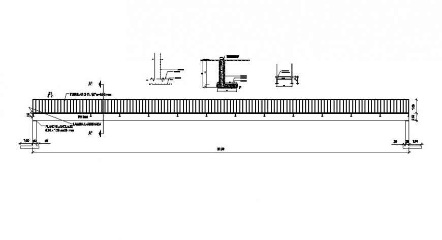Long bridge main section and constructive structure cad drawing details ... Long bridge main section and constructive structure cad drawing details ...