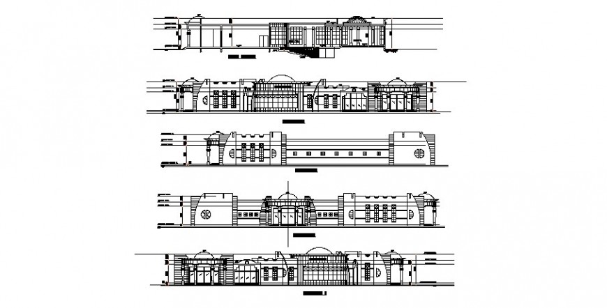 Luxuries club house all sided elevation cad drawing details dwg file Luxuries club house all sided elevation cad drawing details dwg file