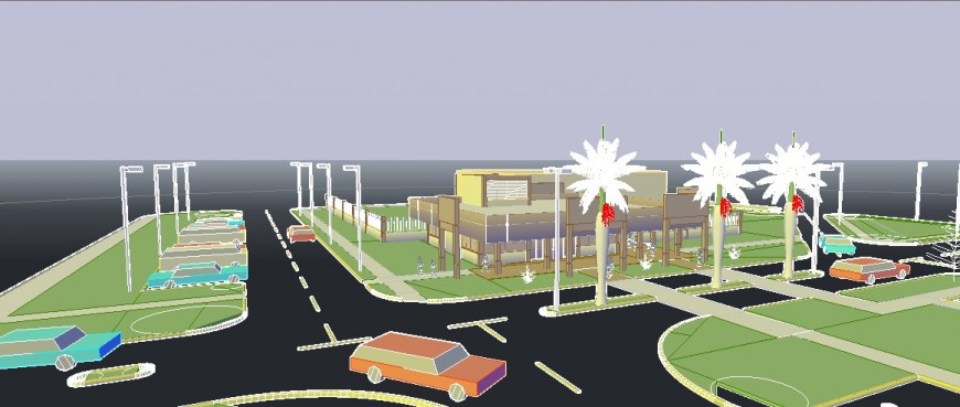 Luxuries shopping mall building 3d model cad drawing details dwg file Luxuries shopping mall building 3d model cad drawing details dwg file