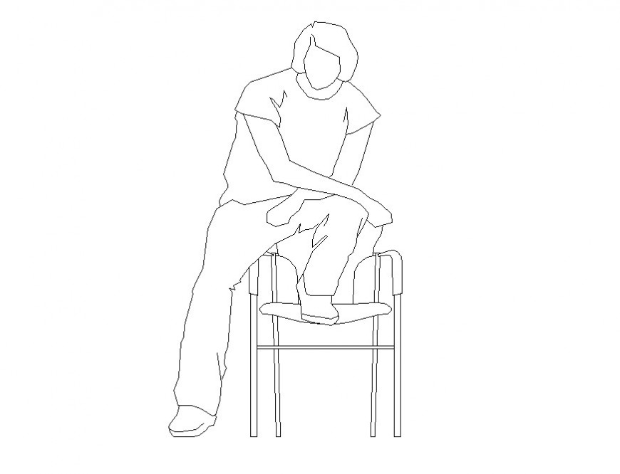 Man CAD people block detail 2d view layout file in dwg format Man CAD people block detail 2d view layout file in dwg format