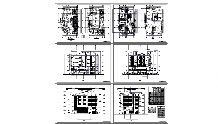 Multi-flooring luxuries hotel building elevation, section, floor plan ... Multi-flooring luxuries hotel building elevation, section, floor plan ...