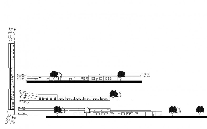 Regional hotel building all sided elevation cad drawing details dwg file Regional hotel building all sided elevation cad drawing details dwg file