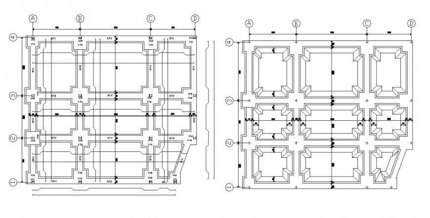 Reinforcement Detail 2d View Cad Structural Block Layout Autocad File 2321