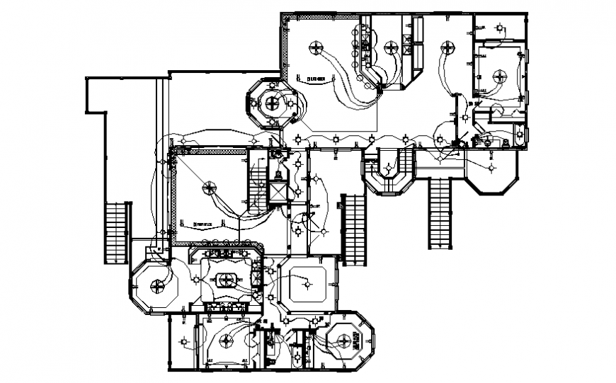 Second floor electrical layout plan details of house building dwg file Second floor electrical layout plan details of house building dwg file