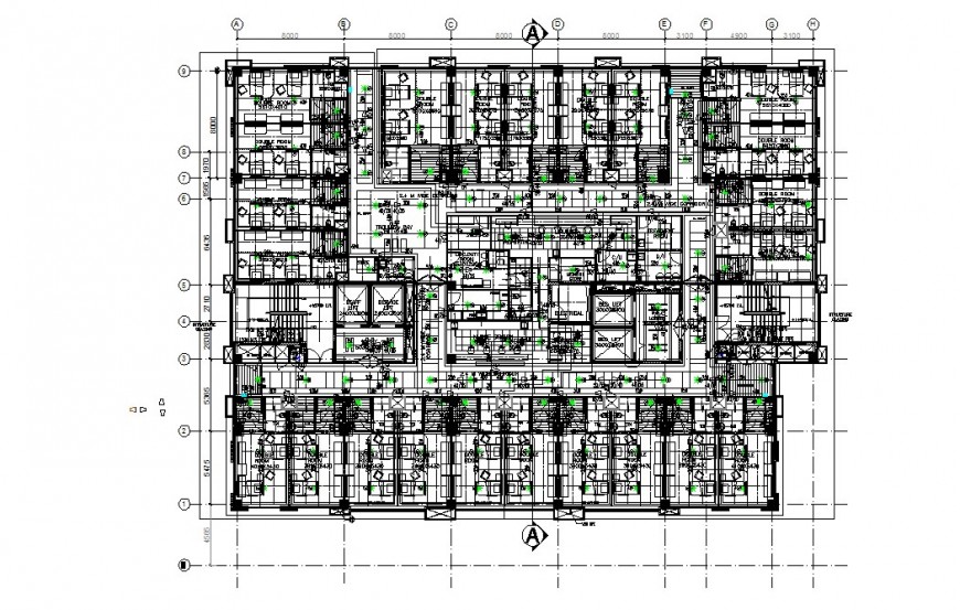 Second floor layout plan of multi-specialist hospital cad drawing ... Second floor layout plan of multi-specialist hospital cad drawing ...