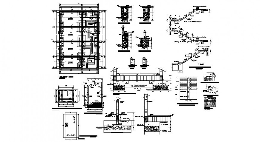 Several constructive structure drawing details of multi-story apartment ... Several constructive structure drawing details of multi-story apartment ...