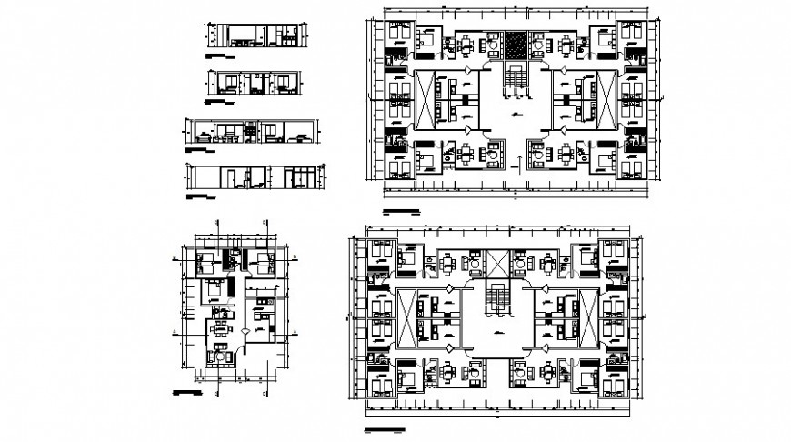 Social multi-family housing building section and plan cad drawing ... Social multi-family housing building section and plan cad drawing ...