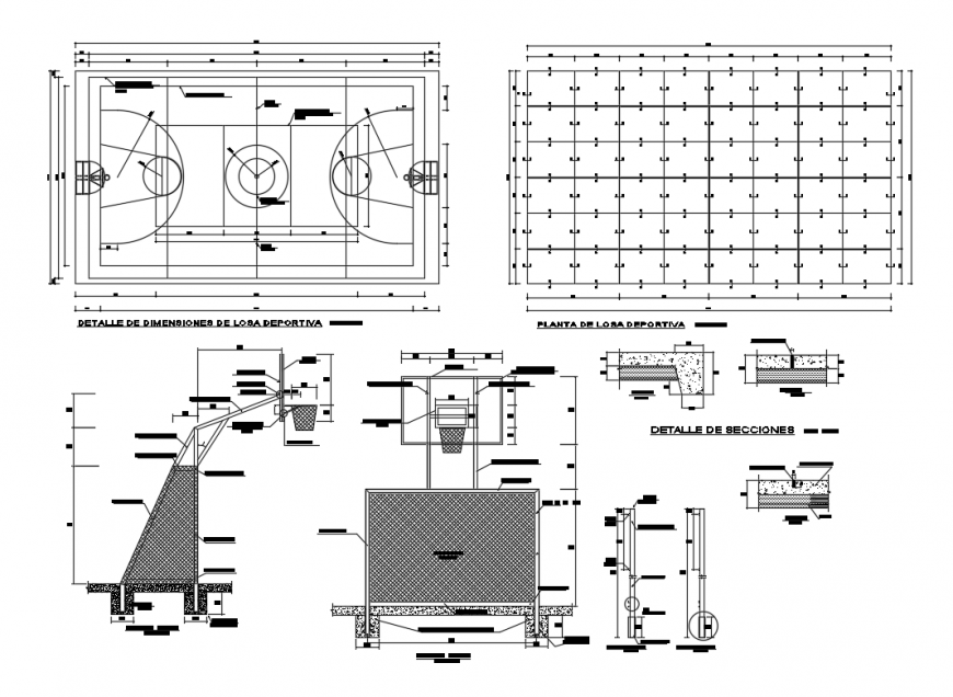 Sports ground plan, foundation structure and constructive structure ... Sports ground plan, foundation structure and constructive structure ...