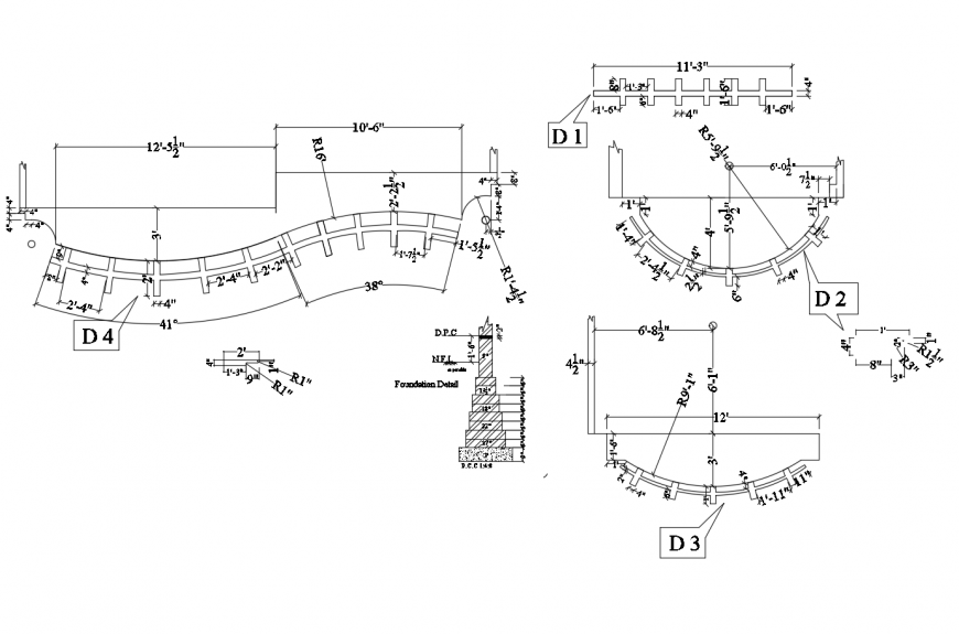 Staircases sections and construction drawing details for five story ... Staircases sections and construction drawing details for five story ...