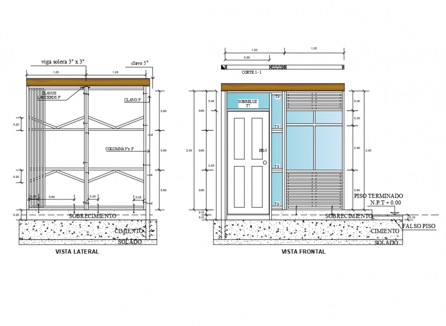 Vivinda two story house constructive sectional cad drawing details dwg file Vivinda two story house constructive sectional cad drawing details dwg file
