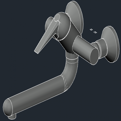 3D Water Tap Design is given in this AutoCAD File