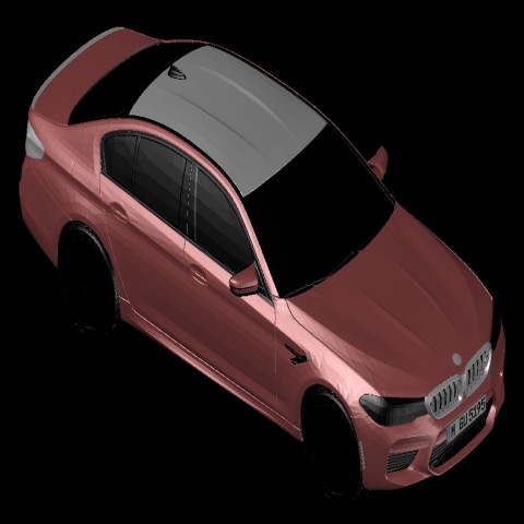 BMW M5 3D 2017 F90 First Edition Model DWG File