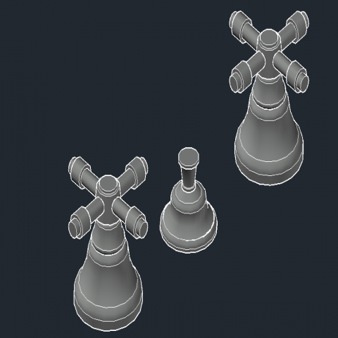 Borewell Chowk 3D AutoCAD Drawing