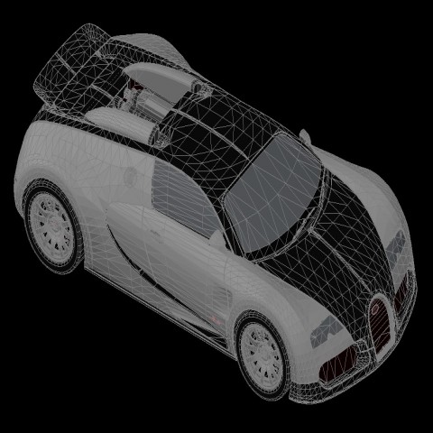 Bugatti Veyron Car 3D Model Free Download DWG File