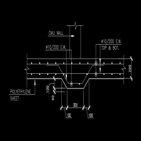 Column Footing Details DWG Drawing AutoCAD File Download the file for free