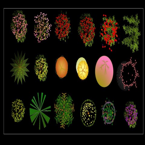 Garden CAD Blocks Drawing Free Download DWG File