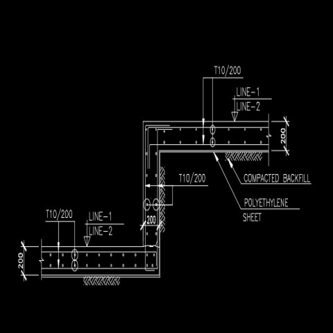 Horizontal Column Architecture Plan CAD Drawing DWF File Download the ...