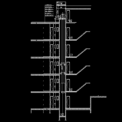 Lift Installation Detail Construction Drawing