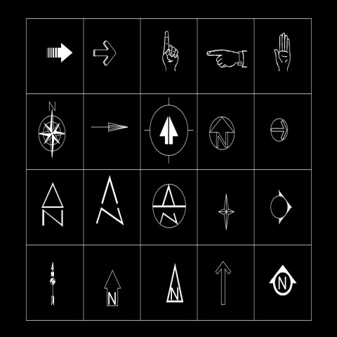 North Symbol CAD Blocks Free Download DWG File