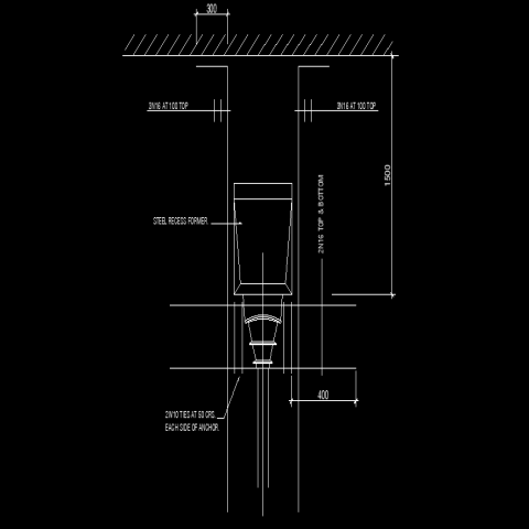 Steel Recess Former Construction Plan AutoCAD Drawing. Download the ...