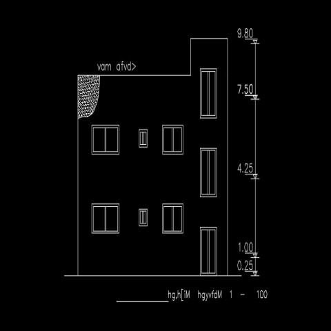 A basic elevation detail drawing