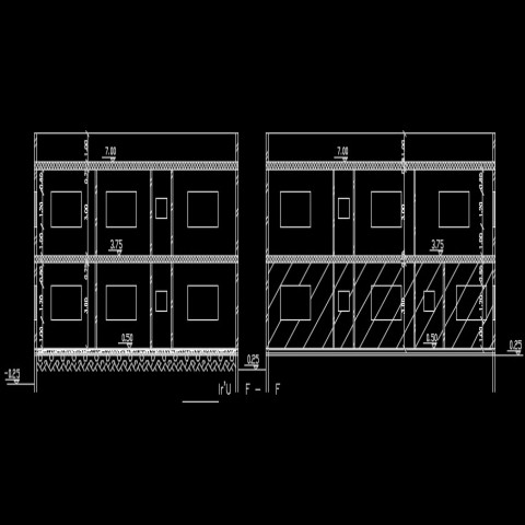 A section detail for residential building drawing