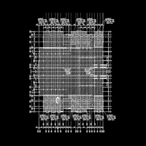 A flat roof mat detail drawing