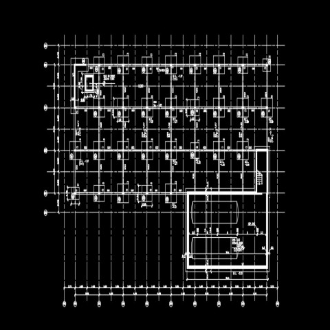 A foundation plan detail drawing